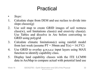 geog2750_15.ppt principles of grid based modelling | PPT