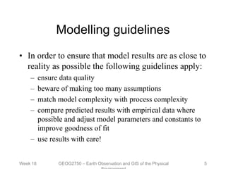 geog2750_15.ppt principles of grid based modelling | PPT