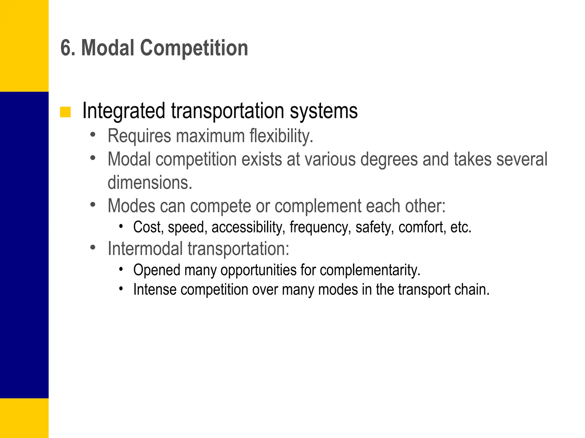 Comparison of Road , Rail and Water Transportation modes | PPT