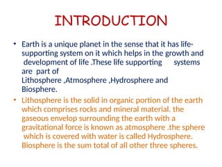 Geography chapter 5 Major domains of the earth ppt | PPT