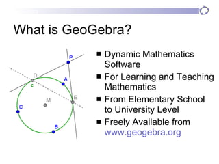 Geo Gebra | PPT