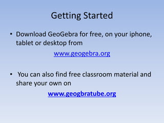 Geo gebra | PPT