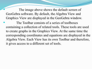 GEOGEBRA dynamic mathematical software for all | PPT
