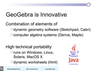 Geogebra by Mr. L | PPT | Technology & Computing