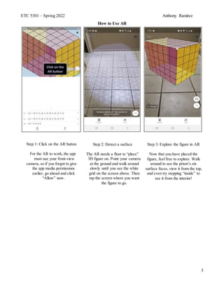 GeoGebra 3D App AR Guide Doc | DOCX