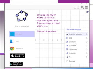 GeoGebra data analysis | PPT
