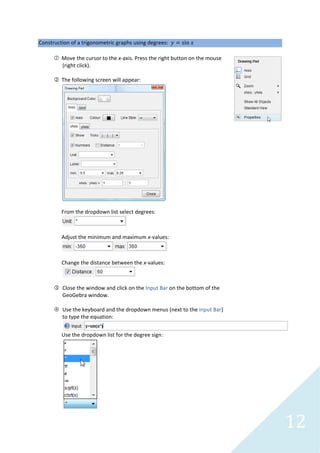 Geo gebra in 10 lessons gerrit stols (1) | PDF | 3-D Graphics | Computer Software and Applications