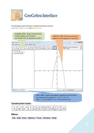 Geo gebra in 10 lessons gerrit stols (1) | PDF | 3-D Graphics | Computer Software and Applications