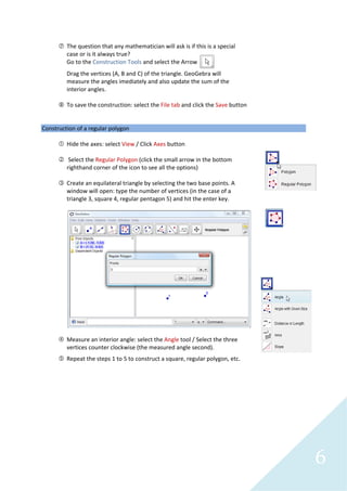 Geo gebra in 10 lessons gerrit stols (1) | PDF | 3-D Graphics | Computer Software and Applications
