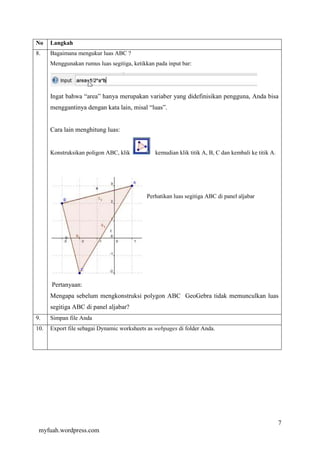 Geogebra panduan | PDF