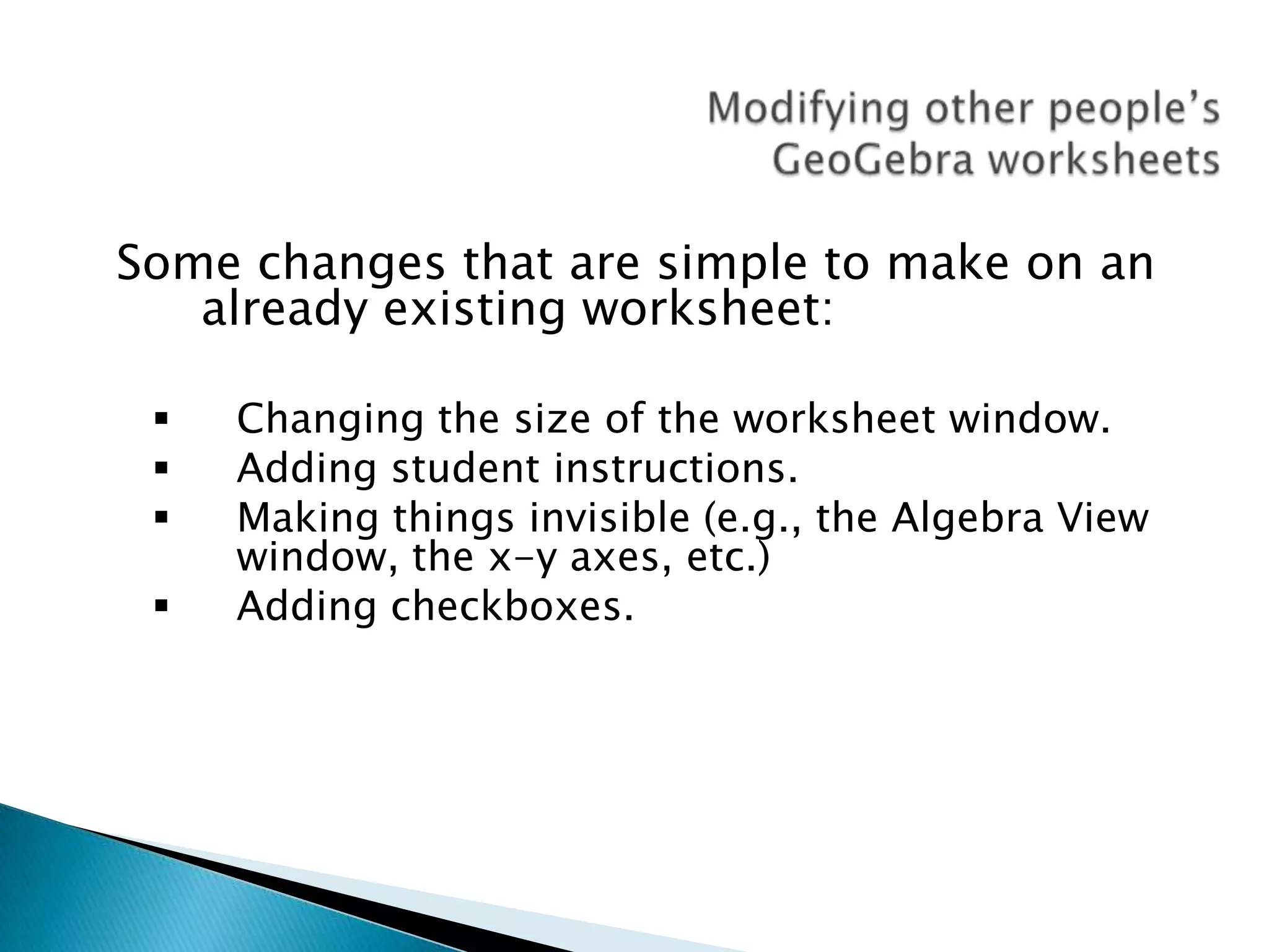 Geogebra Slides Pptx