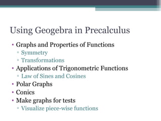 GeoGebra Talk - A basic introduction | PPT