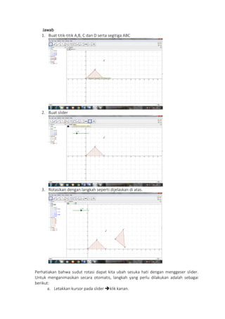 Geogebra untuk geometri transformasi | PDF