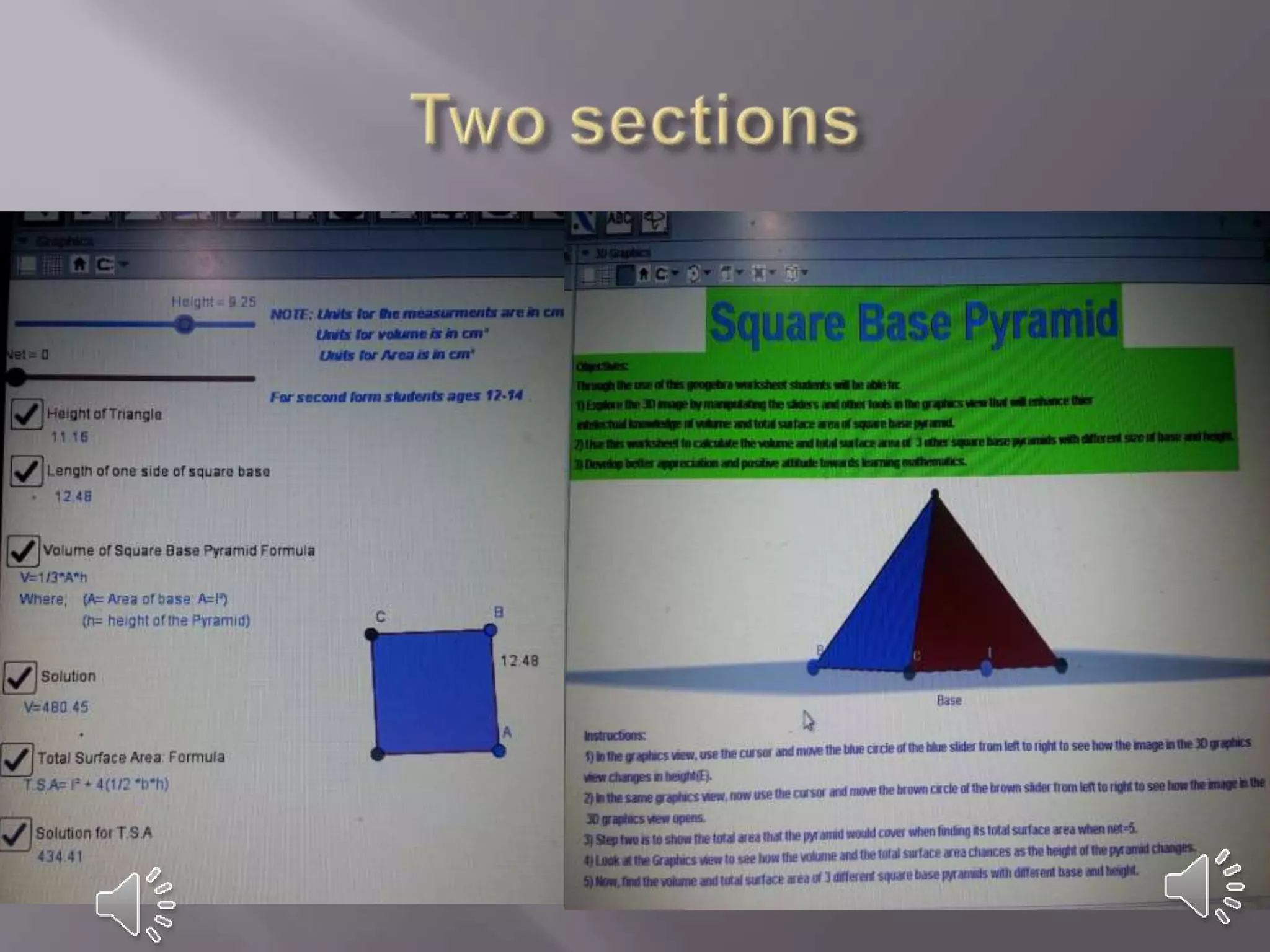 Geogebra worksheet presentation james williams | PPT