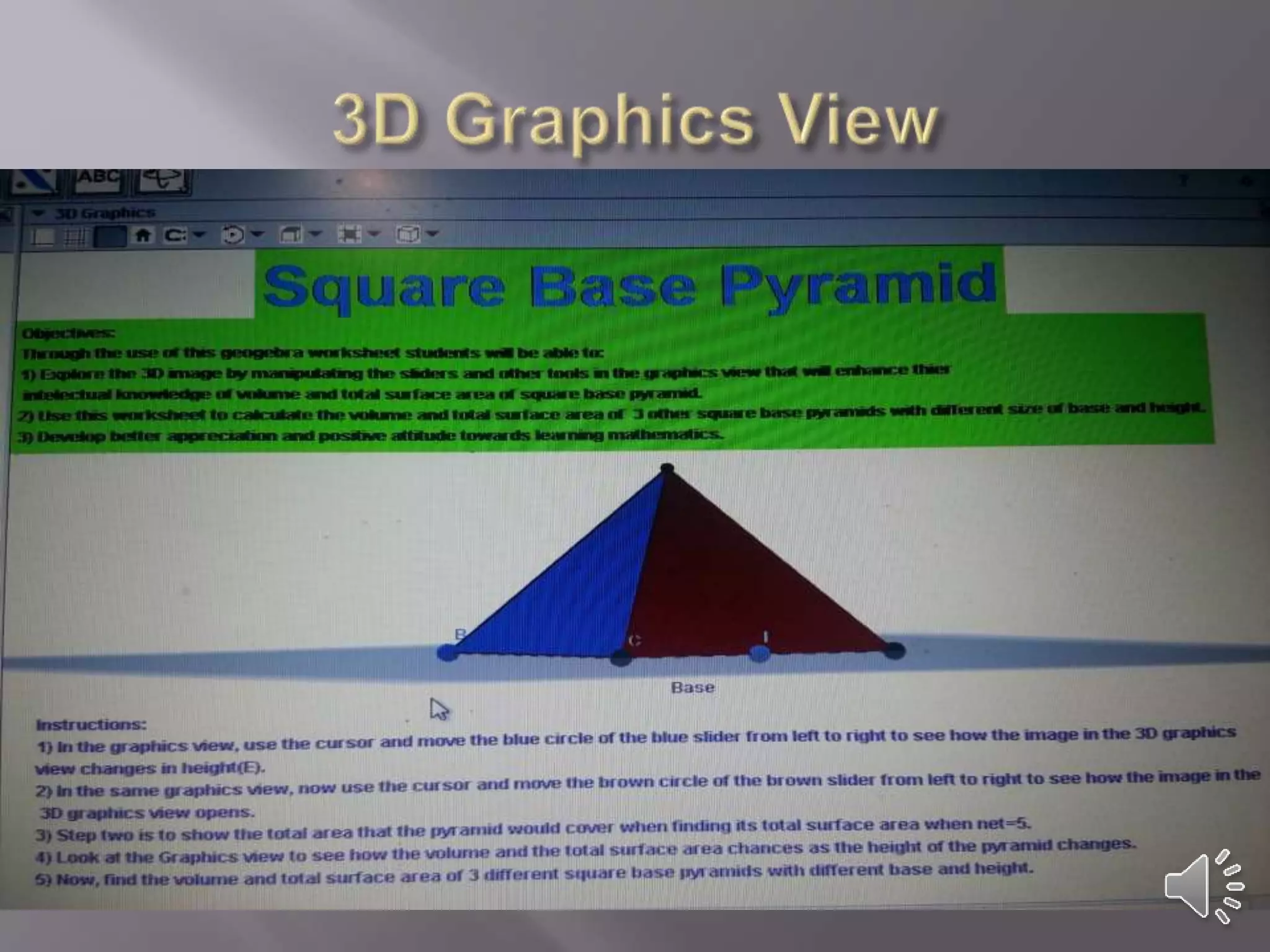 Geogebra worksheet presentation james williams | PPT