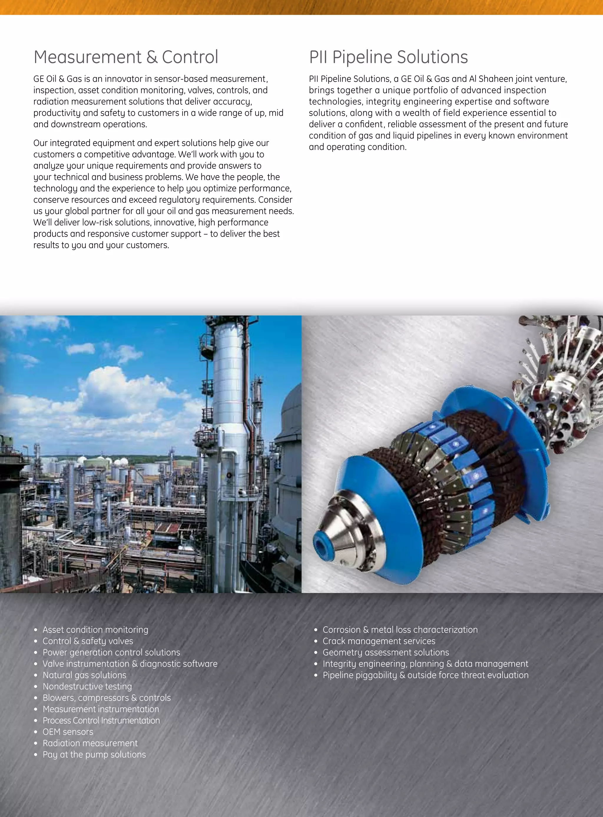 GE O&G Overview Brochure 2012 | PDF