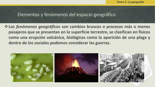Bloque 1. Aplicas la Geografía como ciencia mixta | PPTX
