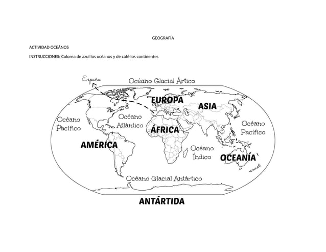 GEOGRAFÍA 1° a ejercicios para primaria. | DOCX