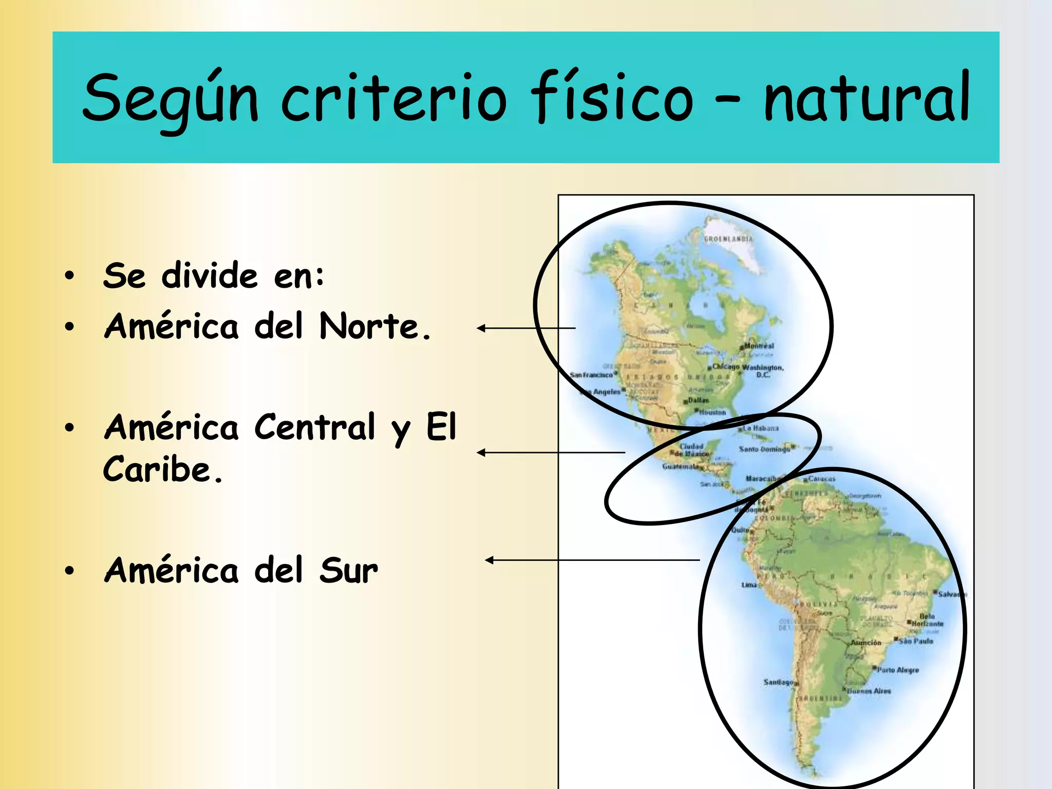 Geografía de américa, 5to básico | PPTX