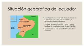 Geografía del ecuador.pptx realizada por VCLR | PPTX