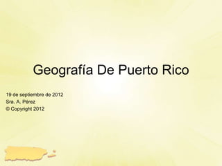Geogrfia De Puerto Rico