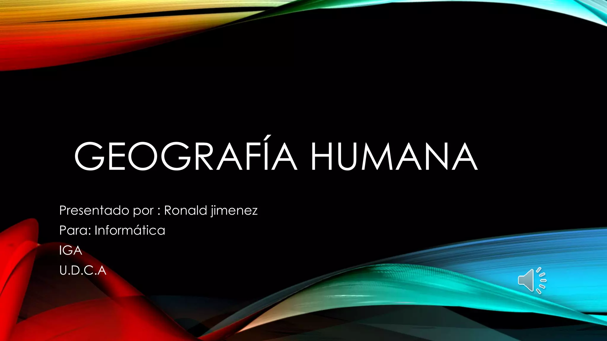Geografía humana | PPTX