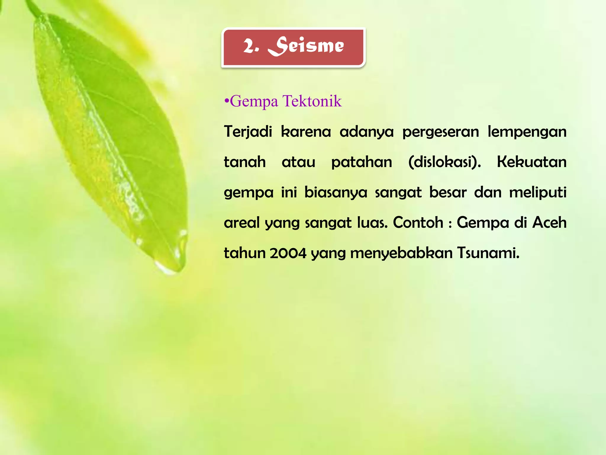 Geografi- Tenaga Eksogen & Endogen | PPTX