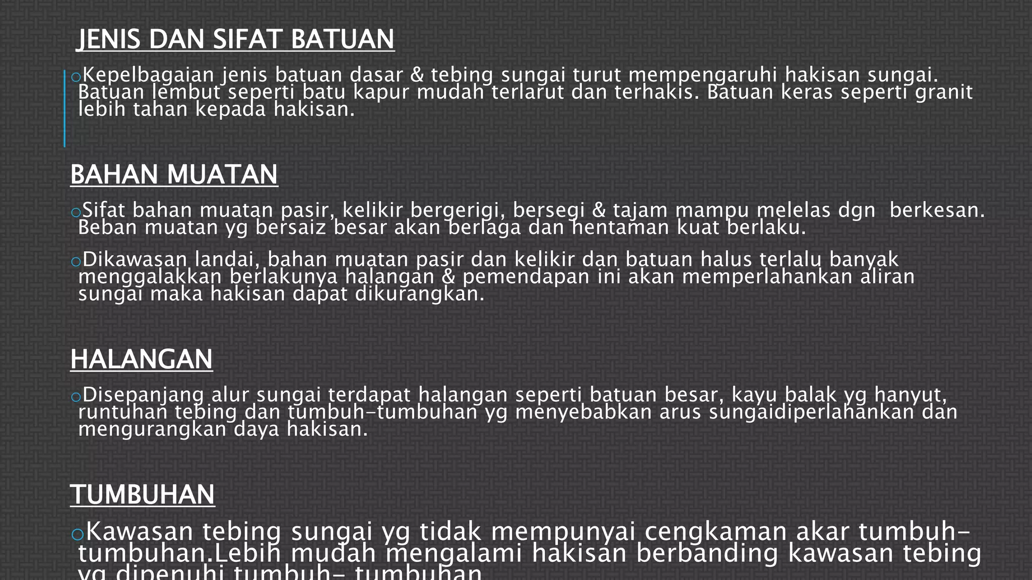 Geografi fizikal- faktor yang mempengaruhi hakisan permukaan | PPTX