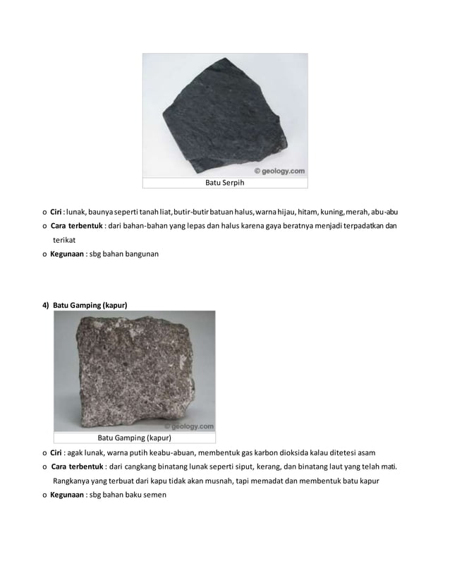 Geografi jenis batuan | PDF