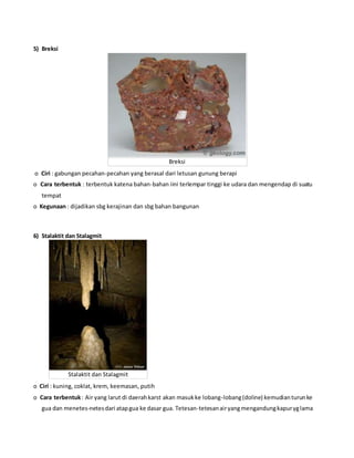 Geografi jenis batuan | DOCX