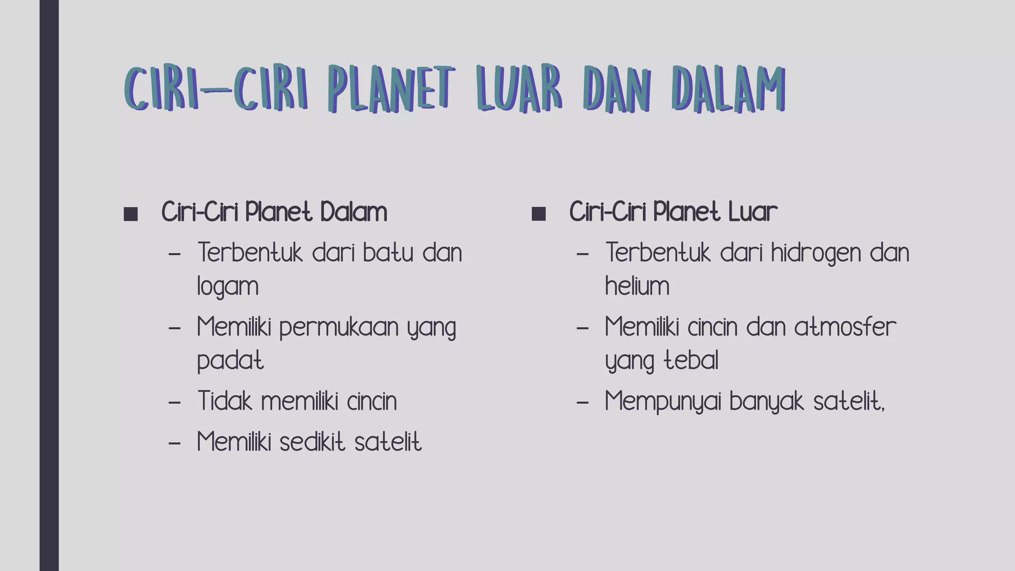Geografi - Planet di Tata Surya | PDF