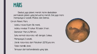 Geografi - Planet di Tata Surya | PPT