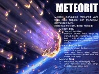 Geografi: Asteroid, Komet, Meteor | PPTX