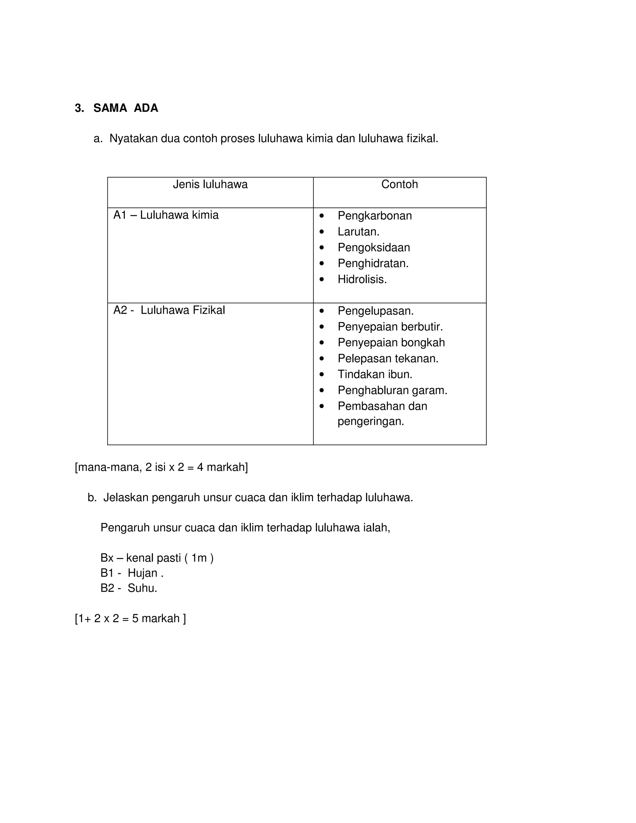 Geografi 1 -_skema_jawapan | PDF