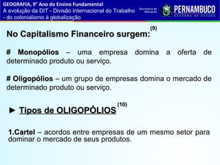 Geografia a evolucao da dit (divisao internacional do trabalho) do ...