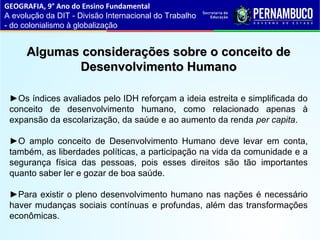 Geografia a evolucao da dit (divisao internacional do trabalho) do ...