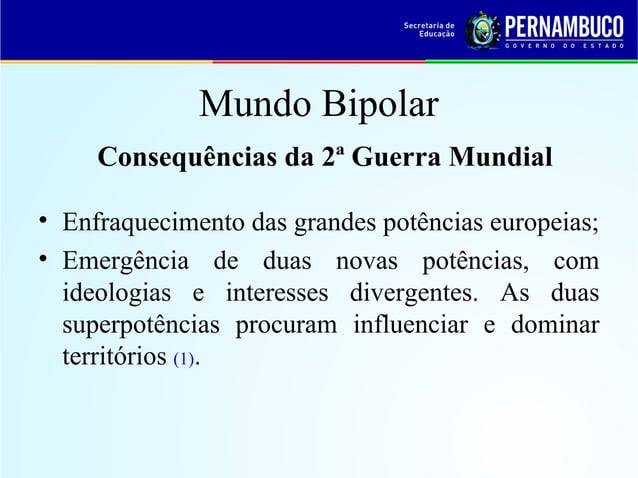 Geografia o mundo bipolar e guerra fria | PPT