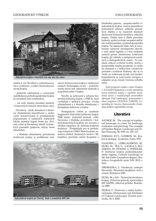 Časopis Geografia, ročník 20, číslo 3/2012 | PDF