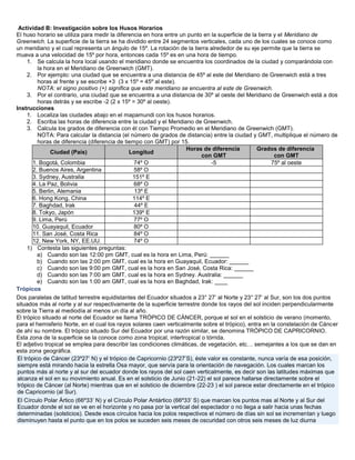 Latitud y longitud | DOCX