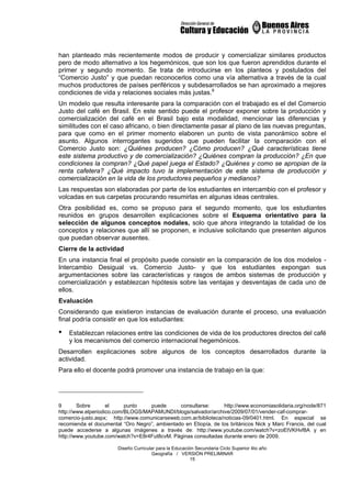 Diseño Curricular 4º año Geografía. | PDF