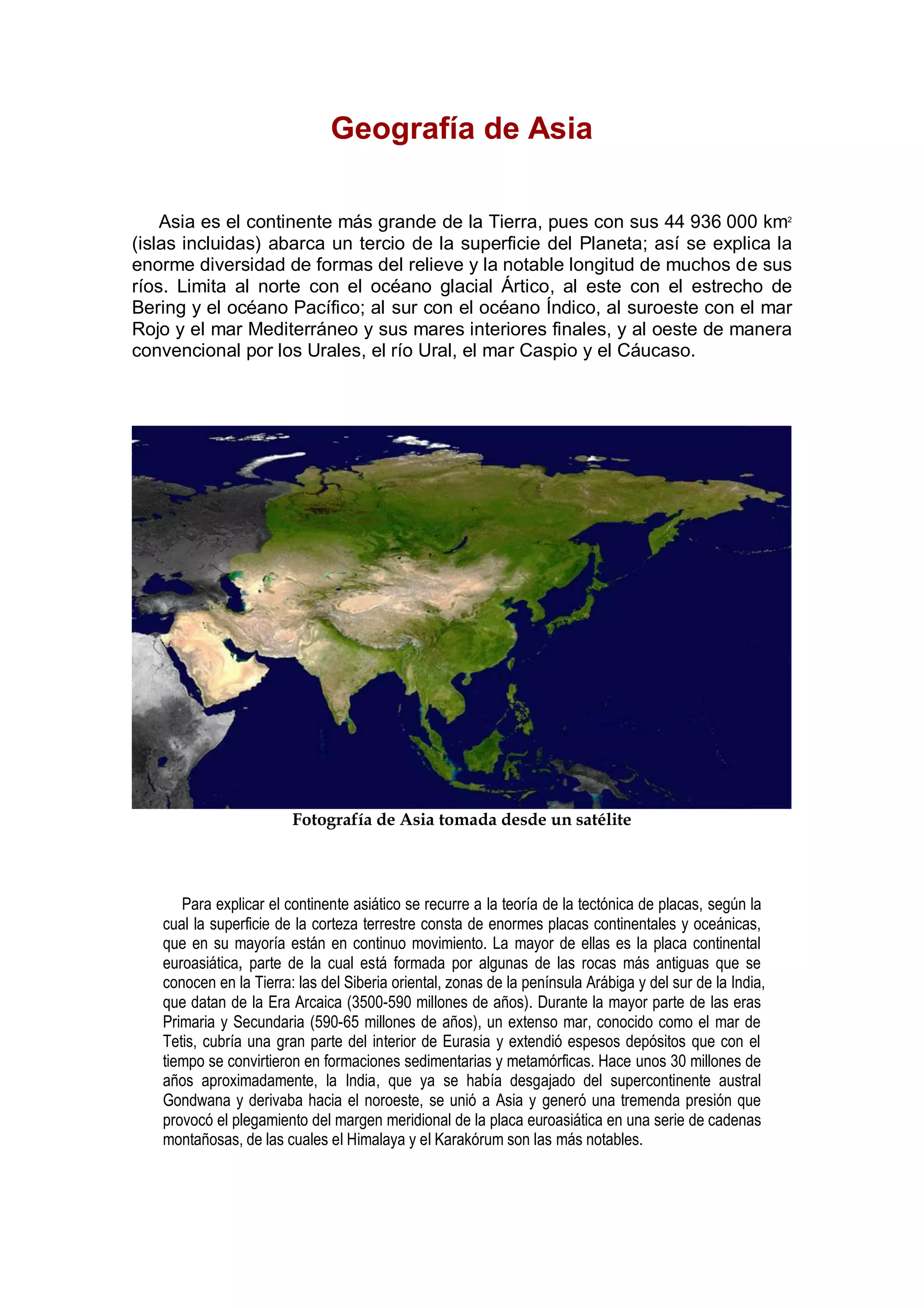 Geografia Asia | PDF
