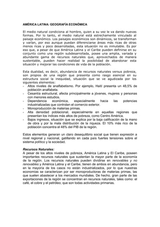 Geografia de America Latina | PDF