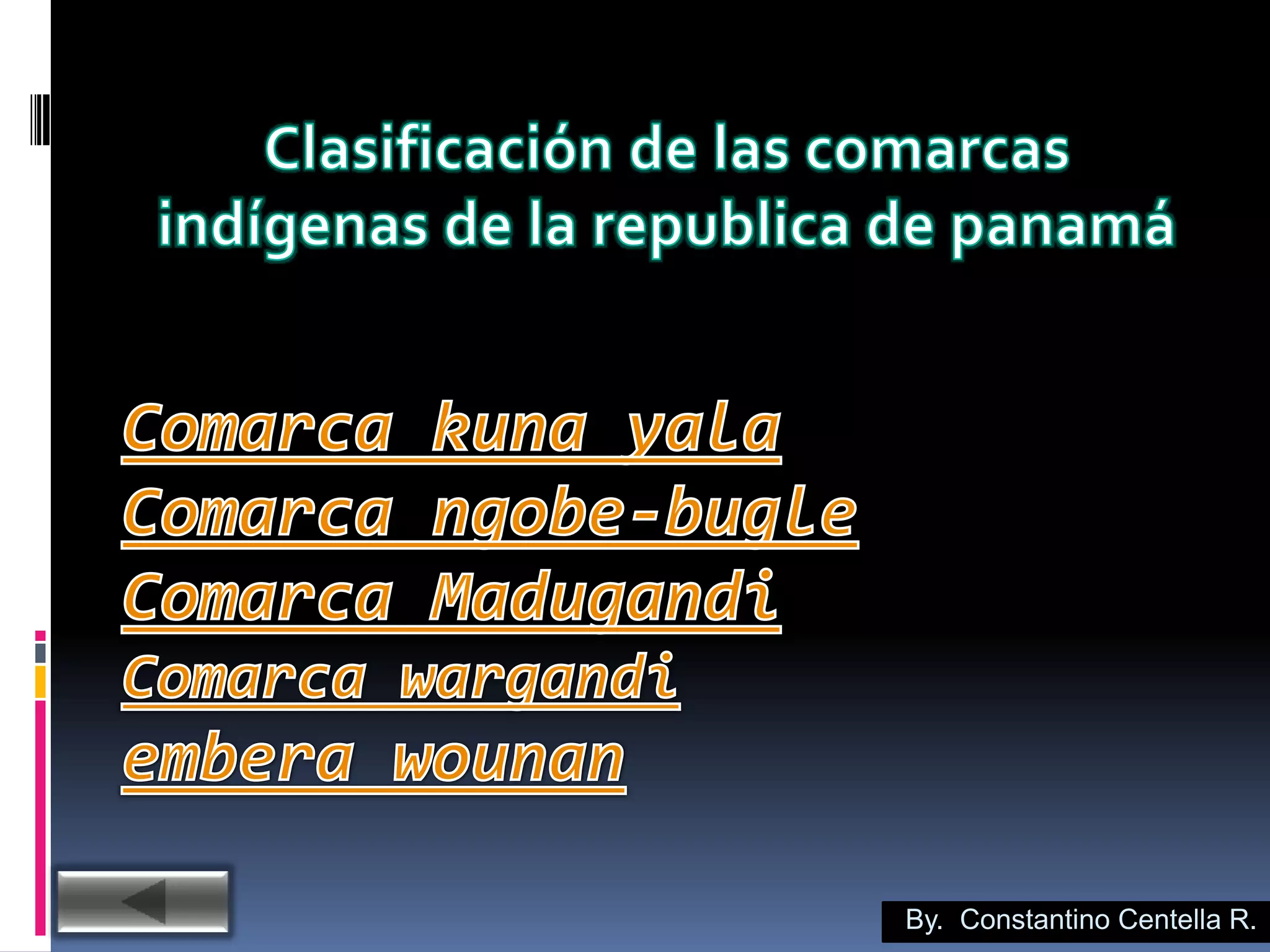 Comarcas Indígena de Panamá | PPSX