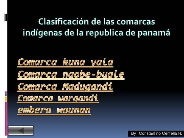 Comarcas Indígena de Panamá