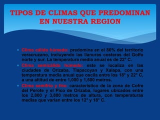 Geografia diapositiva tipos de clima | PPTX