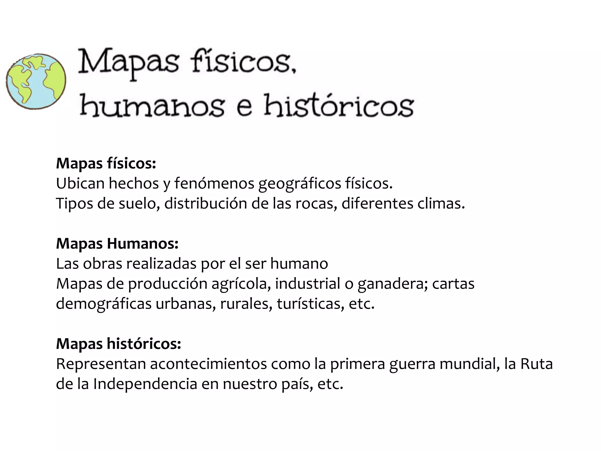 Tipos de mapas | PPTX