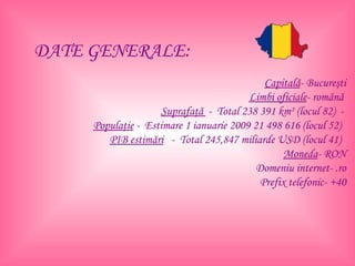Geografia romaniei | PPT