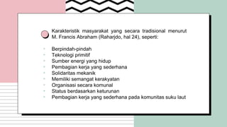 geo budaya suku laut riau_power point_kel | PPTX