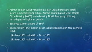 Penentuan Arah dan Sudut | PPTX