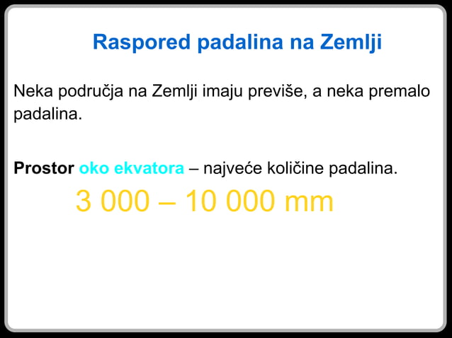 Geografija 5. razred - Oblaci i padaline | ODP